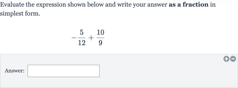 (Solved)-Evaluate the expression shown below and write your answer as